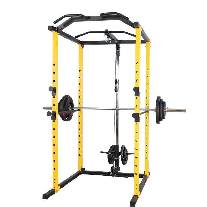 Multipurpose Power Rack - Squat Rack - With High/Low Cable – Jaguar Fitness